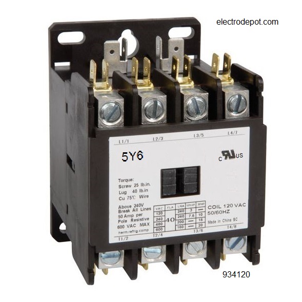 30A 40A 50A contactors 3, 4 pole, NO NC lighting contactor